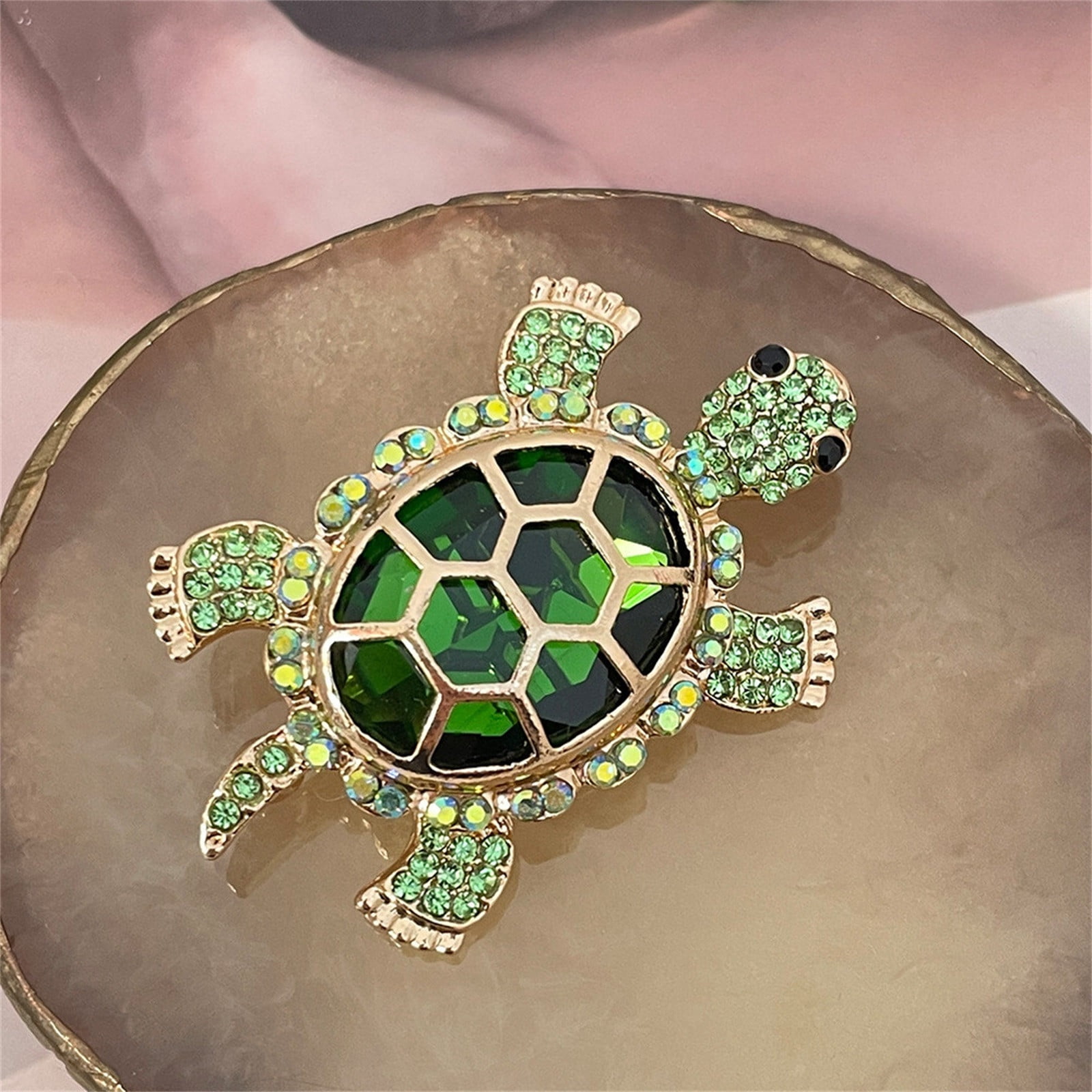 Naittoop Clearance 2024! Full Diamond Turtle Brooch Advanced Sense ized ...