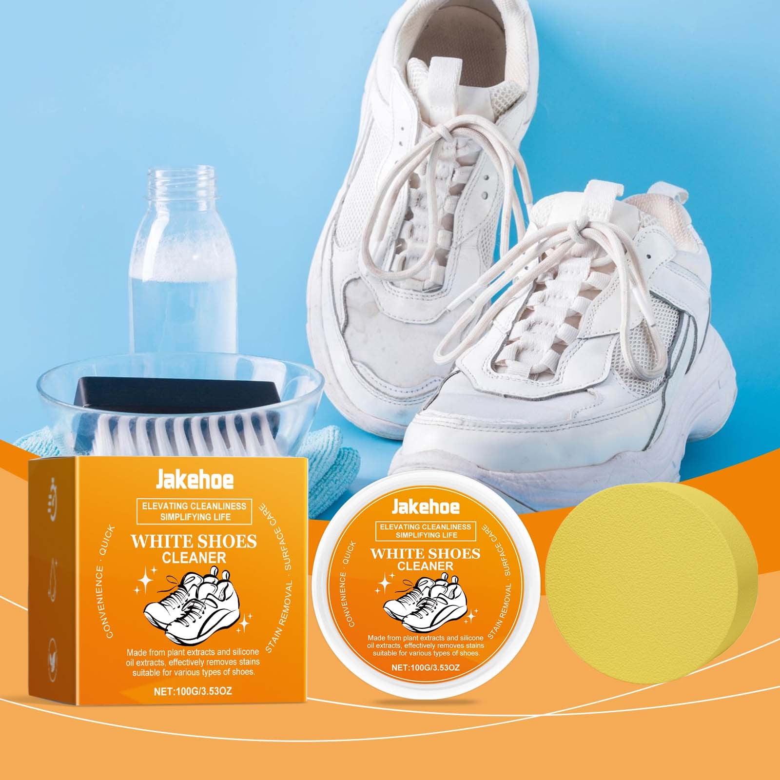 Naittoop Clearance 2024! Multipurpose Leave-on White Shoe Cleaner ...