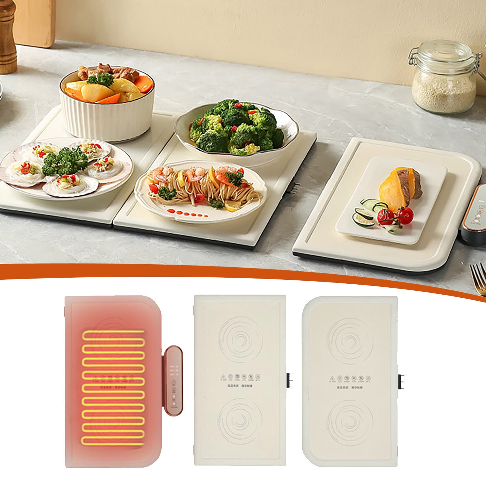 Naittoop Clearance 2024! Splicing Warm Vegetable Board Hot Color Board ...