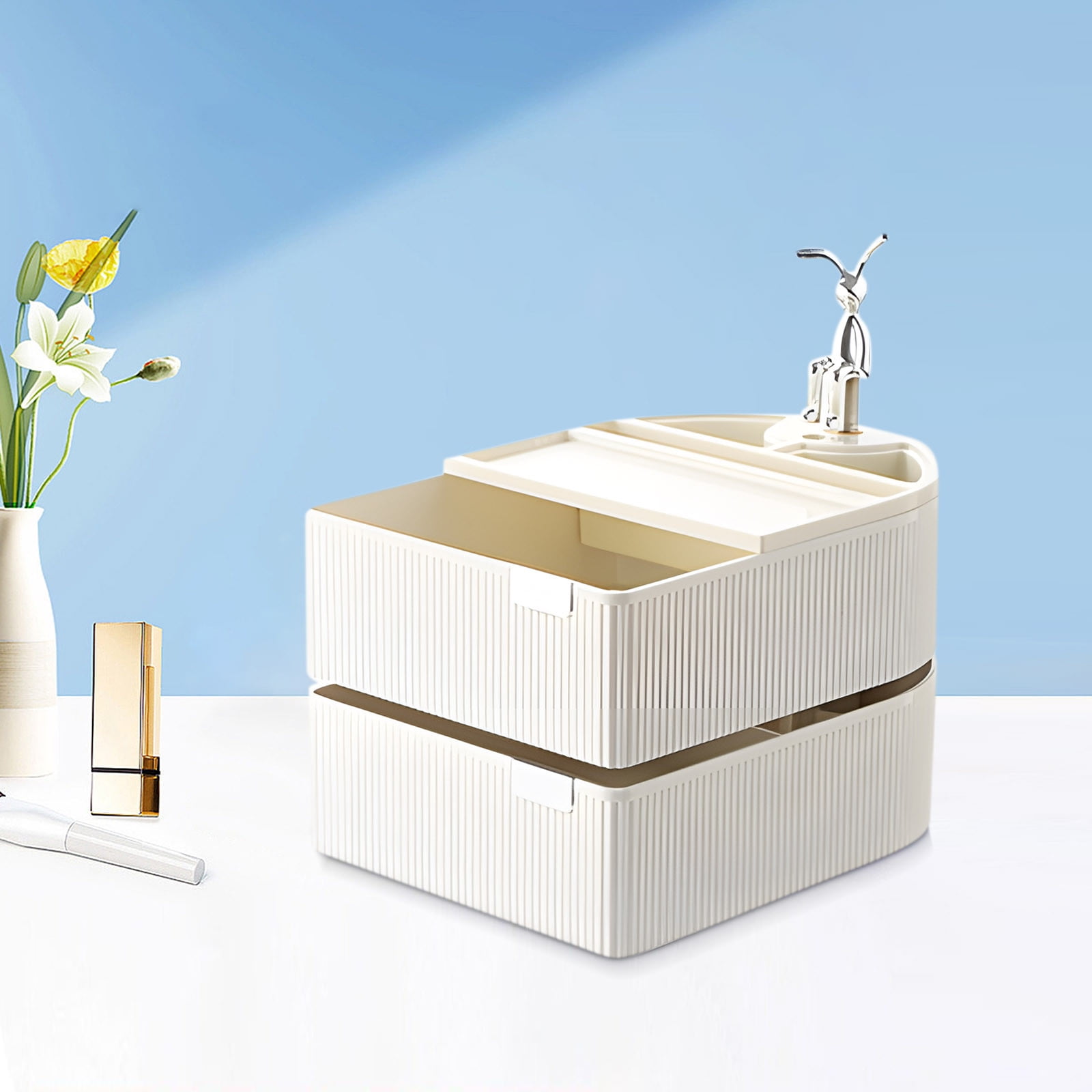 Naittoop Clearance 2024! Table Top Rotation Box Jewelry Cosmeticsskin ...