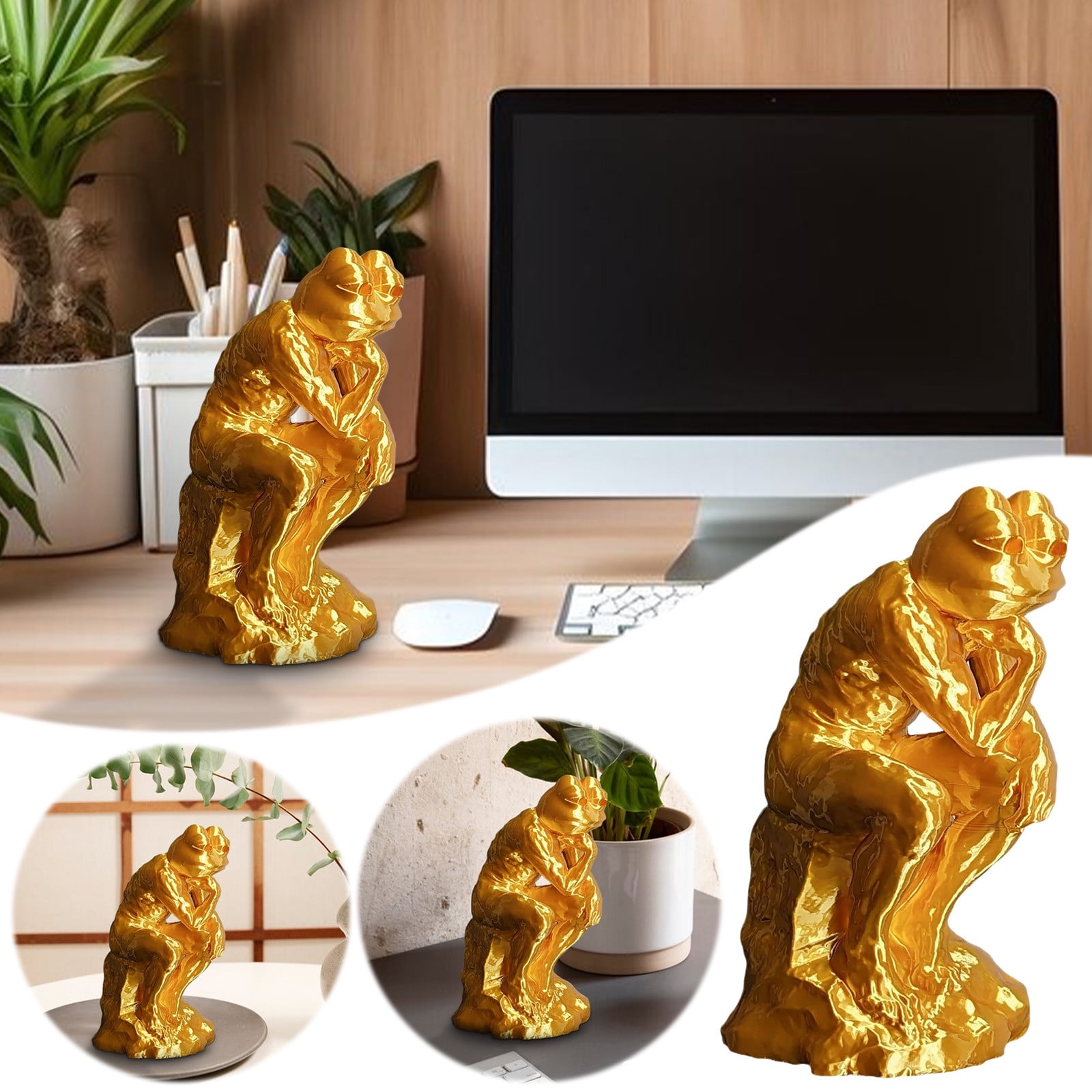 Naittoop Clearance 2024! The Feeler Statue Think Meditation Statue Resin Decoration - Walmart.com