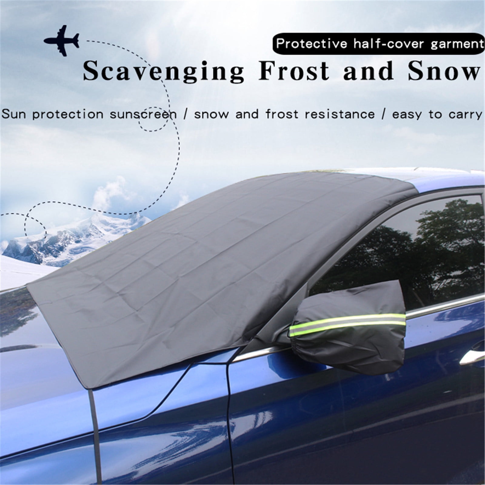 Naittoop Clearance 210*120cm Tape Rearview Mirror Cover With Reflective ...