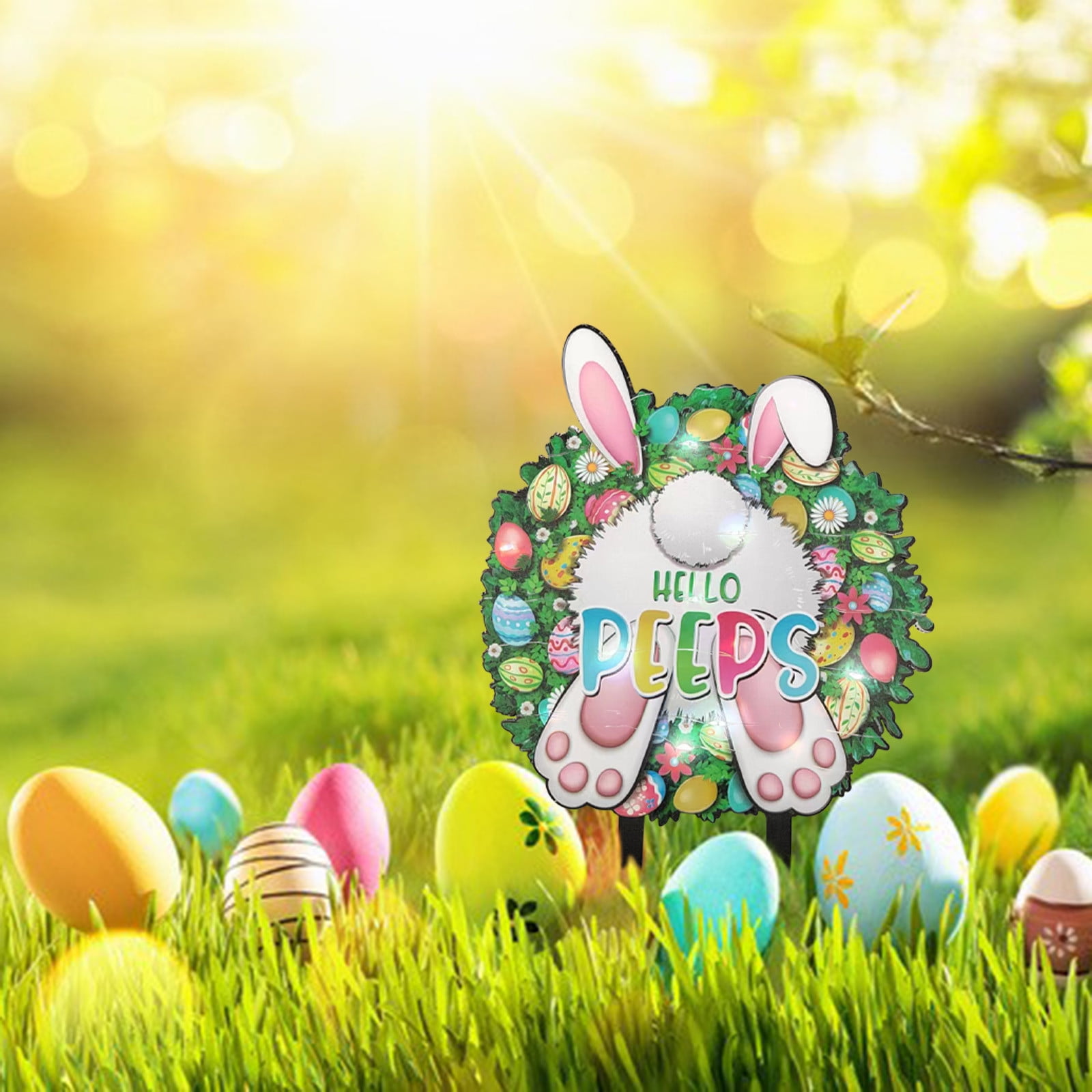 Naittoop Clearance Lighted Easter Patio Inserts Decorative Acrylic ...