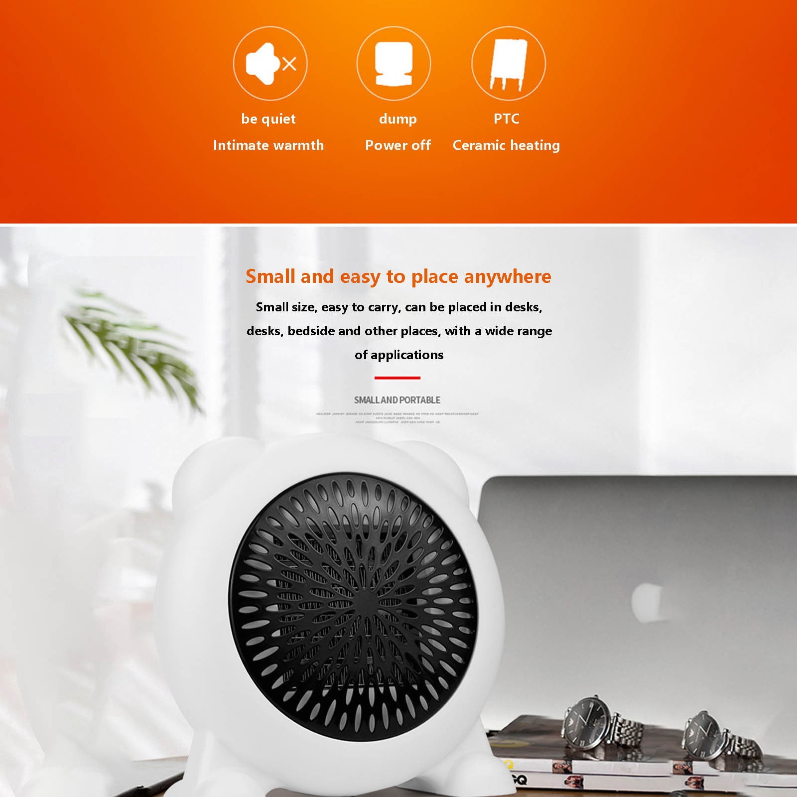 Naittoop Clearance Mini Desktop Heater Student Dormitory Desk Heating ...