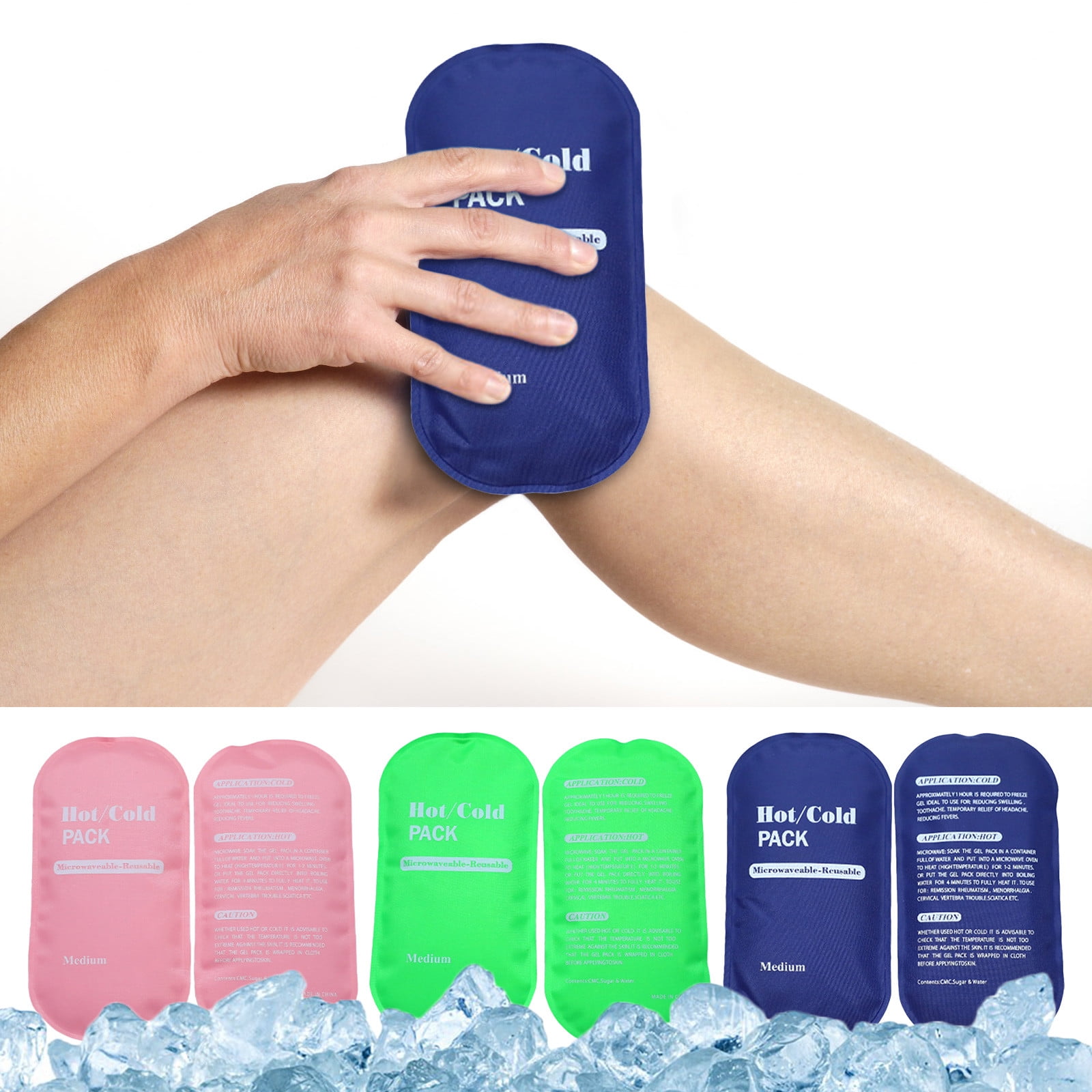 Naittoop Clearance Reusable Soft Ice Pack For Injuries Regular Gel Ice ...