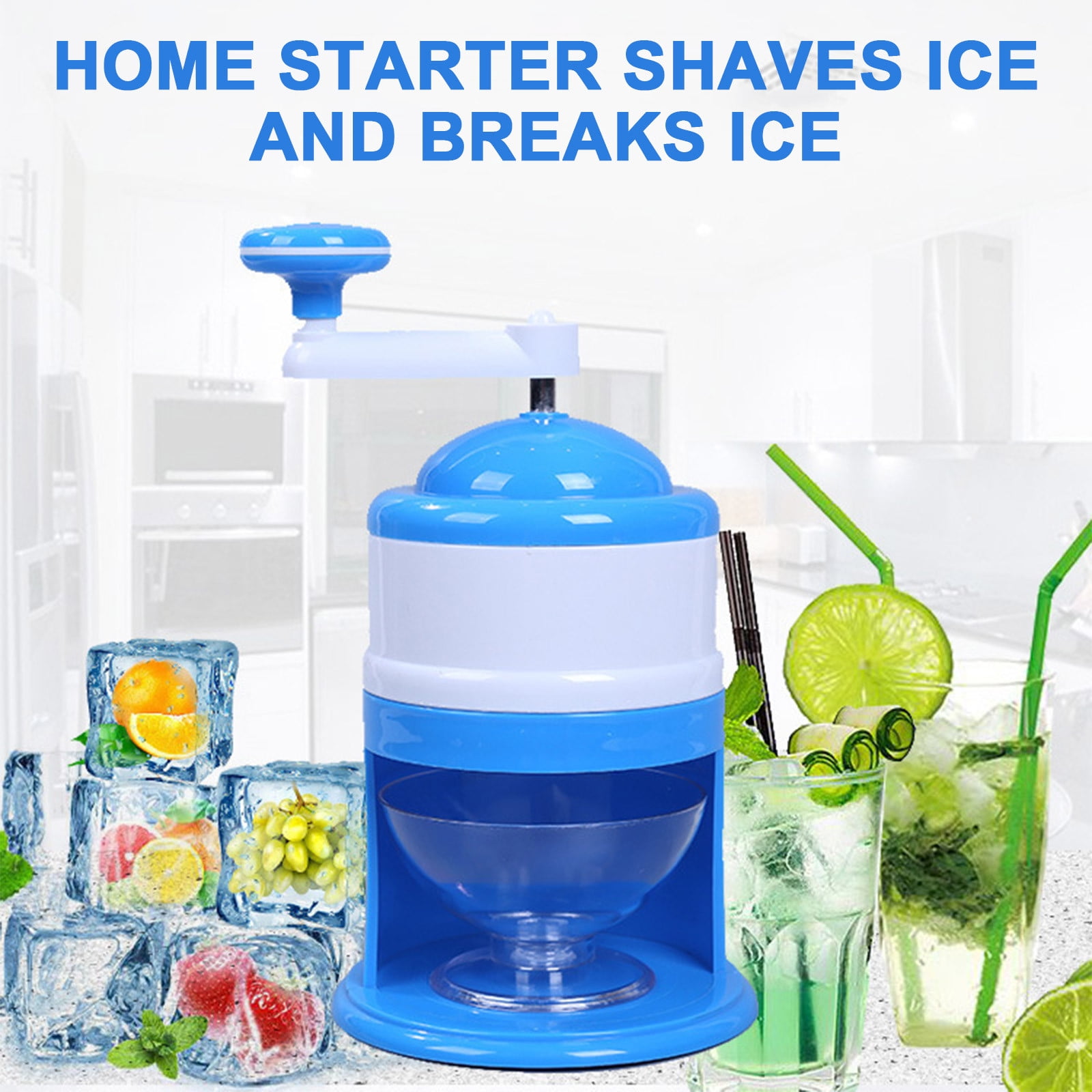 Naittoop Hand Ice Shaver and Snow Cone Machine Premium Portable Ice ...