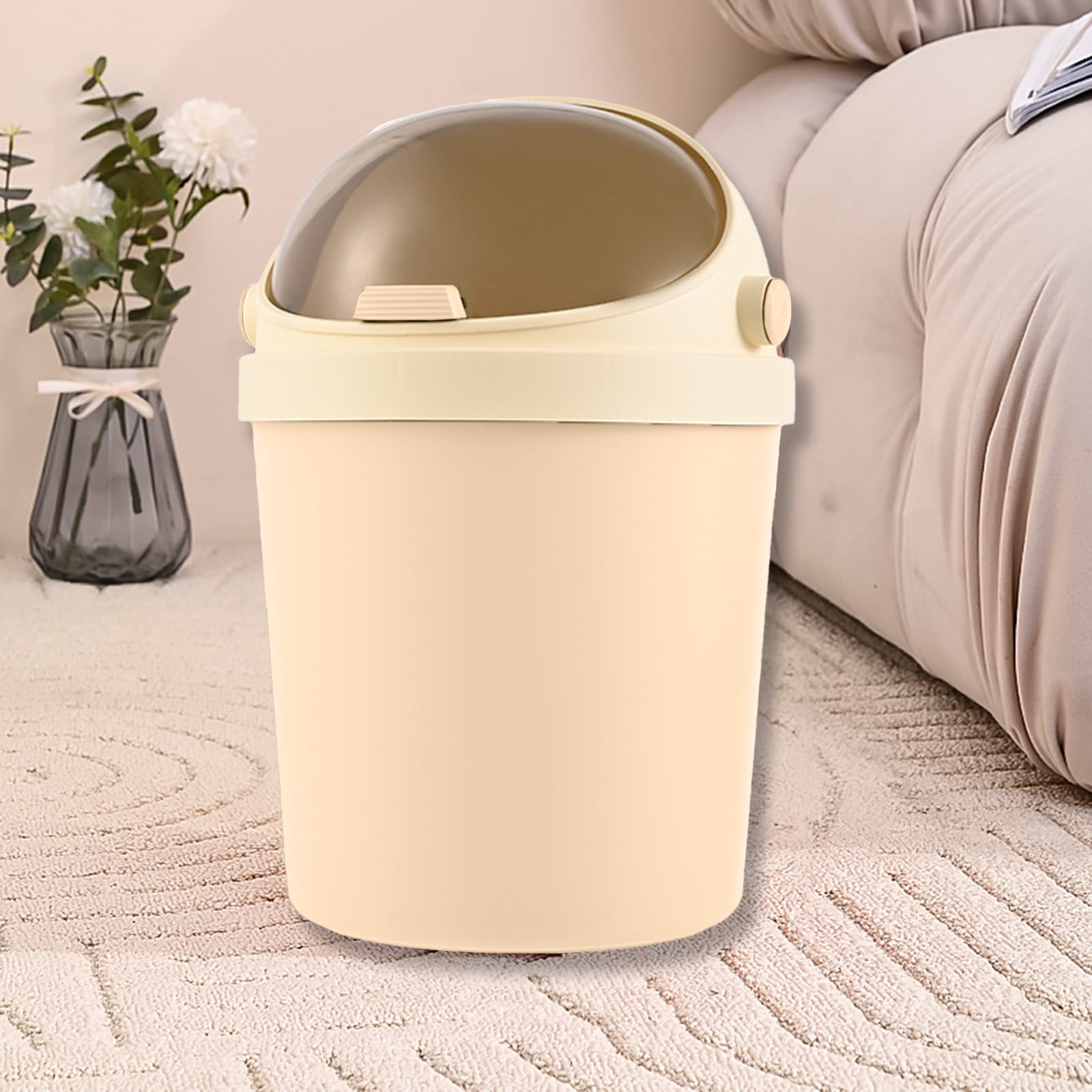 Naittoop Trash Can Cute Clutter Bin Student Dormitory Family Trash Can ...