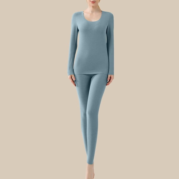 Naittoop Women Petite Thermal Underwear Set Warm Moisture wicking ...