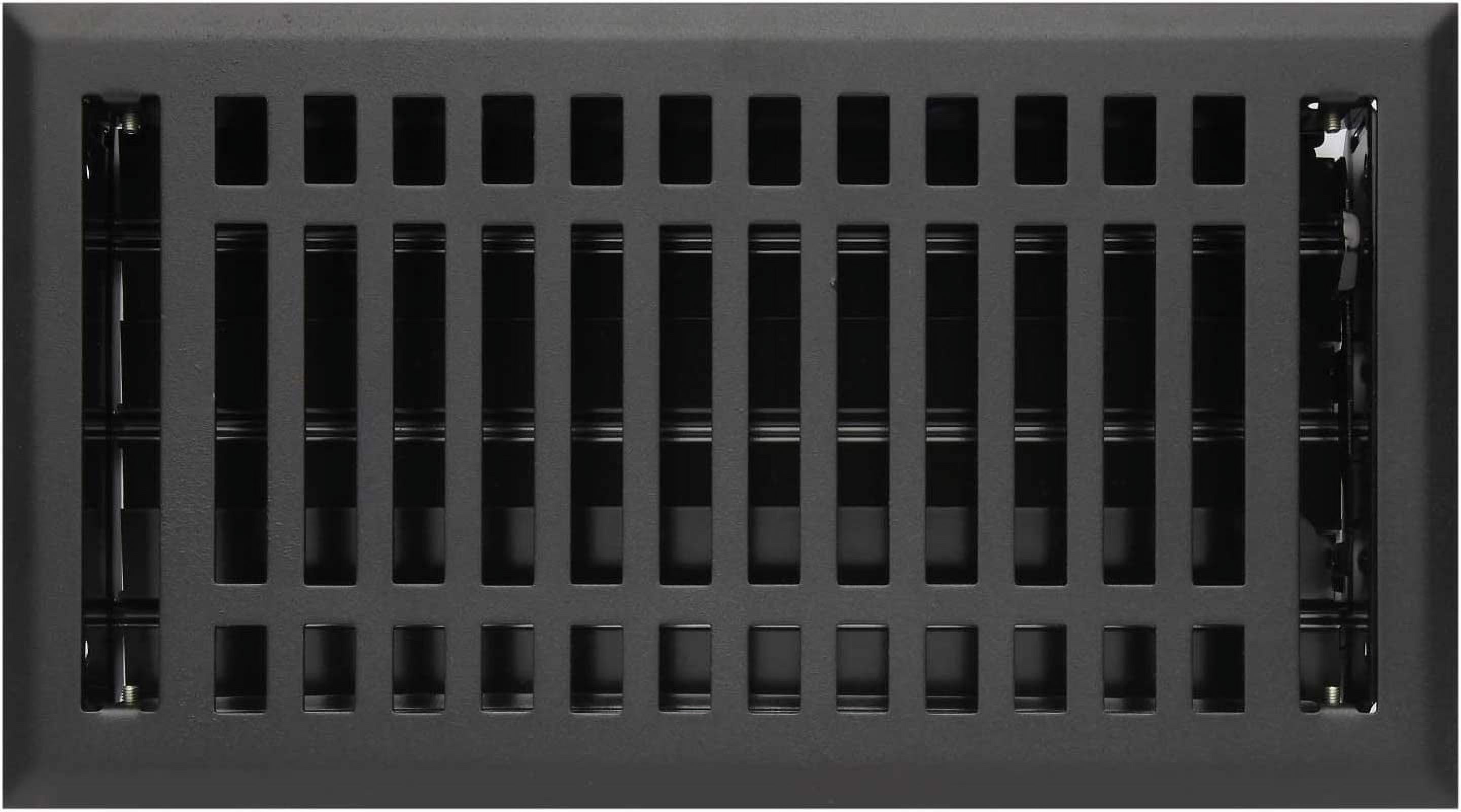 Naiture 4" X 14" Steel Louvered Floor Register with Damper or Lever ...