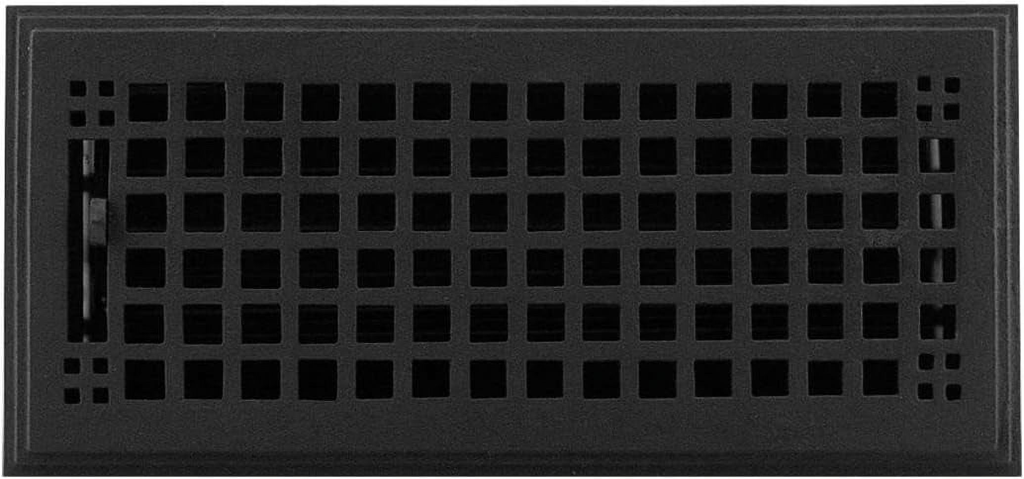 Naiture 4" x 10" Cast Iron Floor Register Mission - Walmart.com