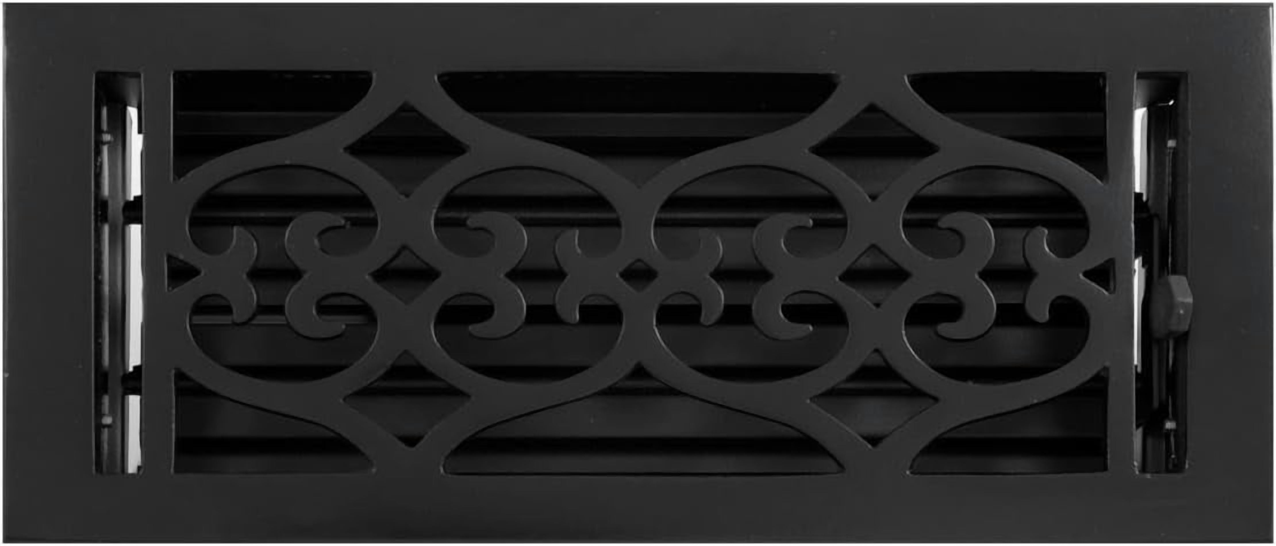 Naiture 4" x 12" Cast Iron Floor Register Old Victorian Style - Walmart.com