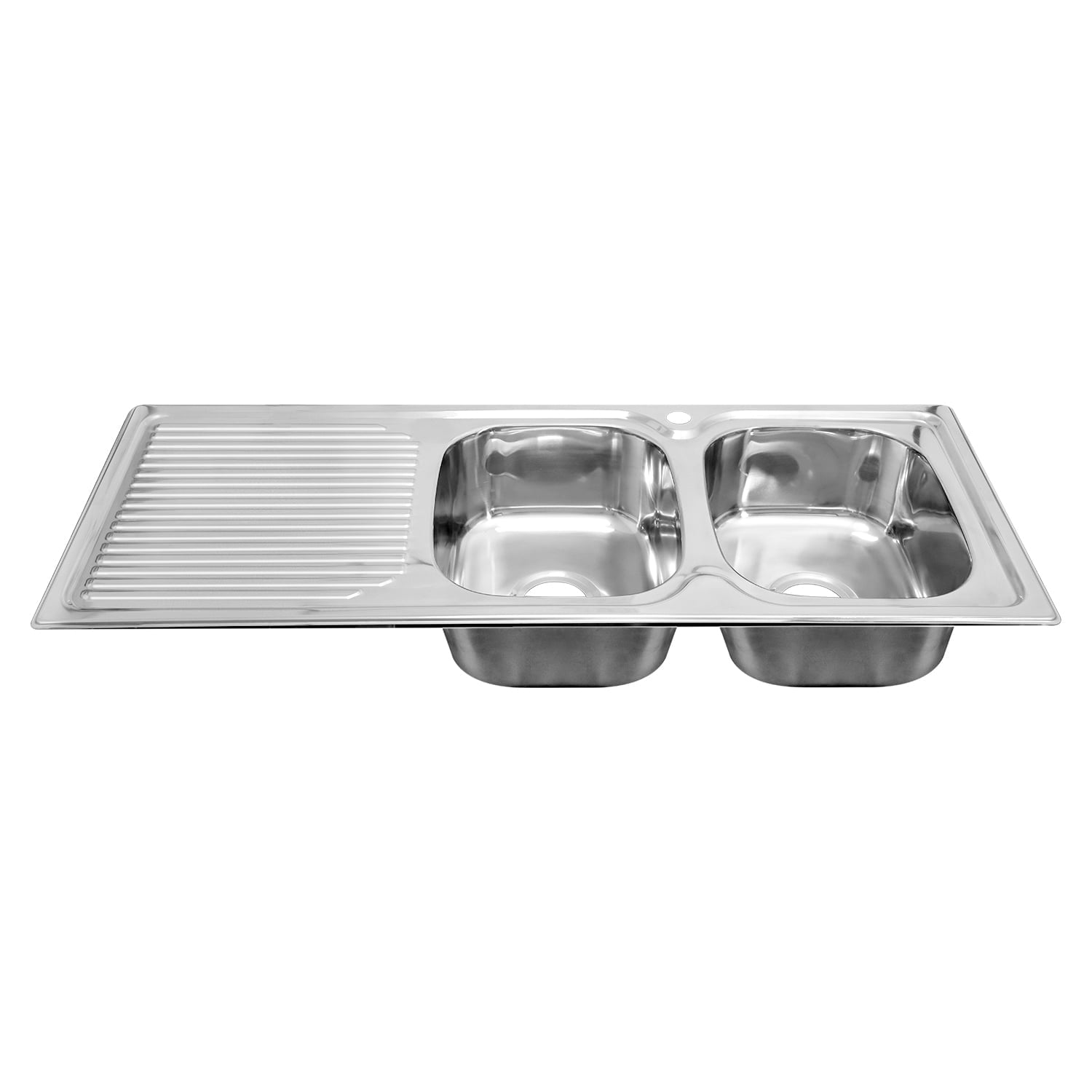 Naiture Double Bowl Stainless Steel Kitchen Sink, Rectangular Drop-In ...