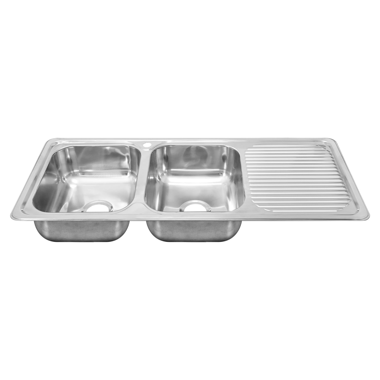 Naiture Double Bowl Stainless Steel Kitchen Sink, Rectangular Drop-In ...