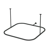 Naiture Dual Corner Rods Double Corner L Shaped Shower Curtain Rod with ...