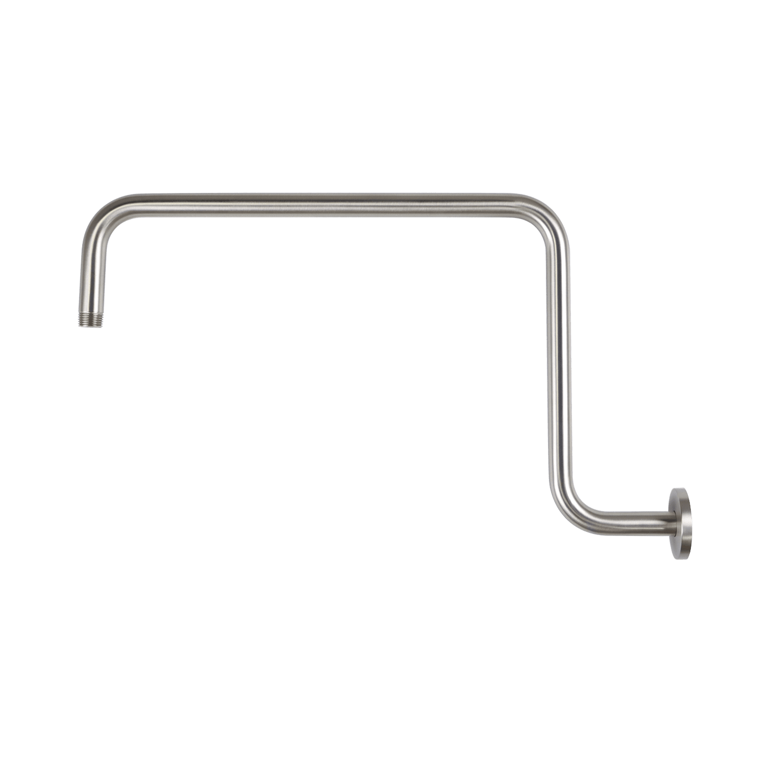 Naiture S Shaped, Offset Shower Extension Arm with Flange, Brass High ...