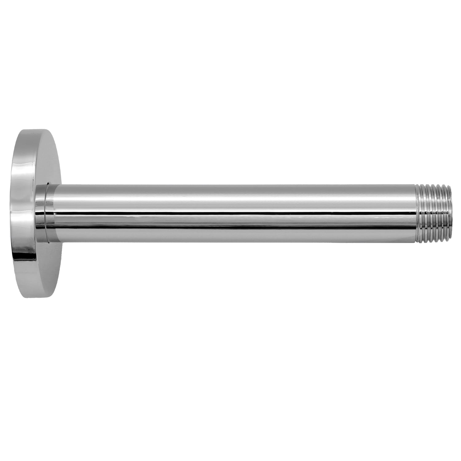 Naiture Straight 6 inches Brass Shower Arm with Flange, Ceiling Mounted ...