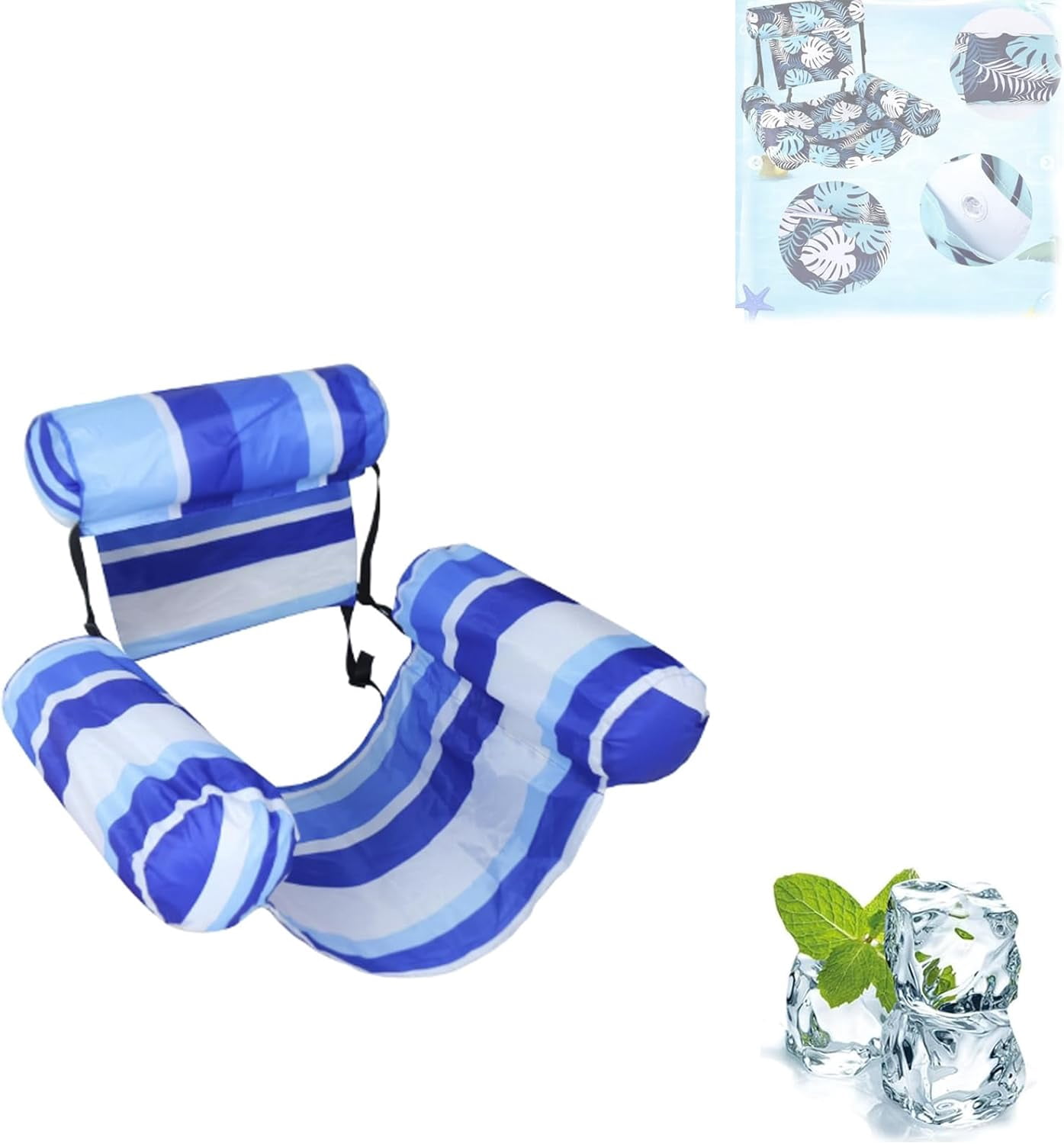 Naivetu Inflatable Pool Lounge Chairs, Chaises Longues de Piscine ...