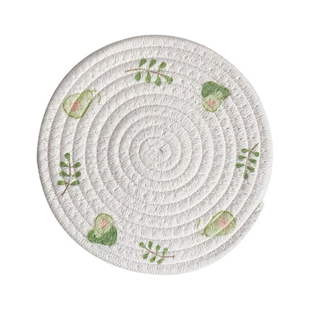 Naiyafly Woven Cotton Rope Placemat Ins Insulated Pot Pad Printed ...