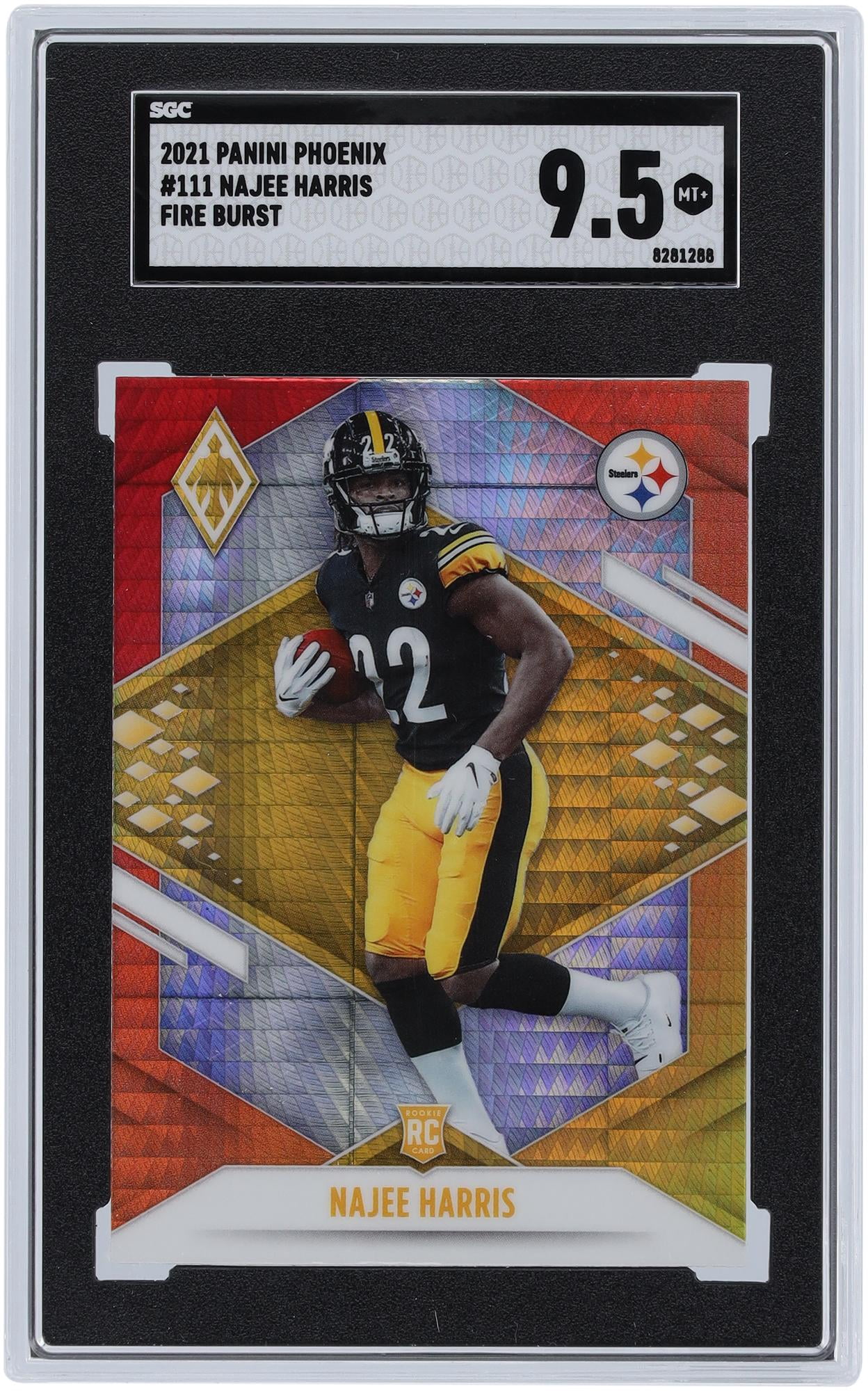 Najee Harris Pittsburgh Steelers 2021 Panini Phoenix Fire Burst #111 ...