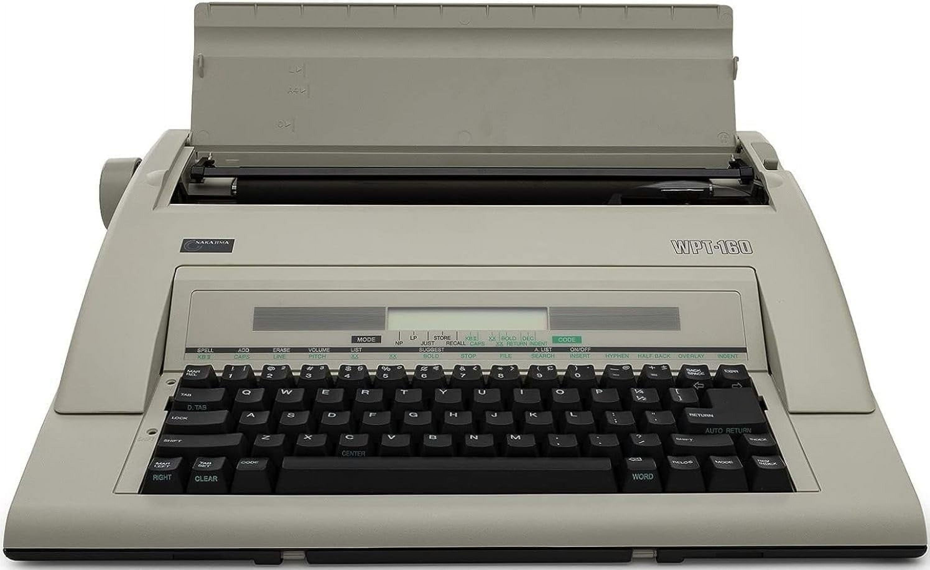 Nakajima WPT-160 Electronic Portable Typewriter with Display and Memory ...
