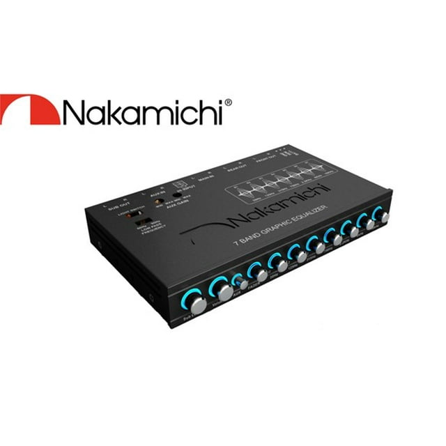 Nakamichi EQZ1825 7 Band 1 Din Space Car Audio Stereo Equalizer with ...