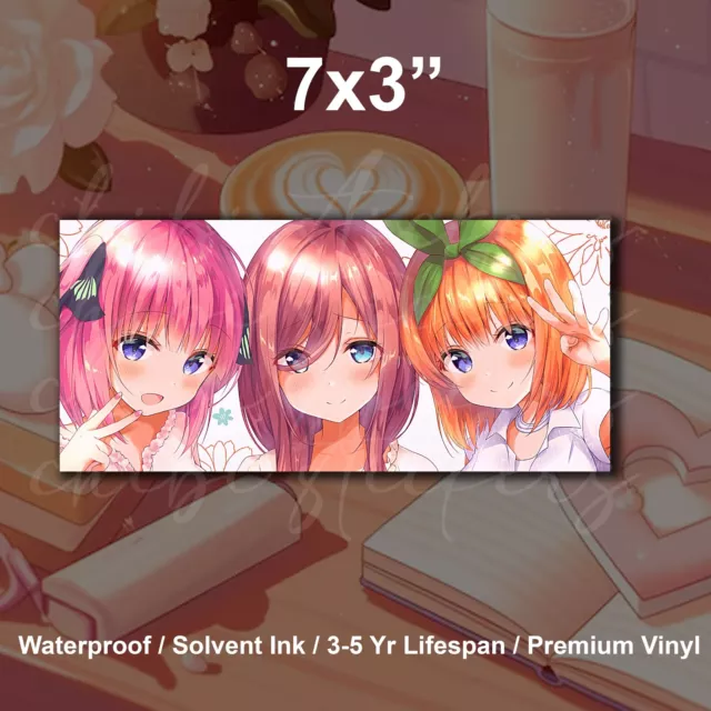 Nakano Miku Itsuki Ichika Yotsuba Quintessential Quintuplets Car Bumper ...