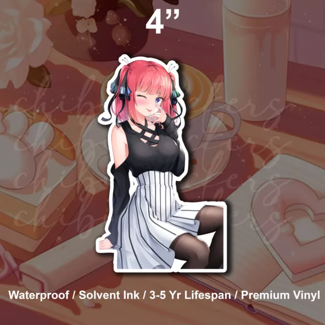Nakano Nino Maid Anime Quintessential Quintuplets Car Bumper Sticker ...