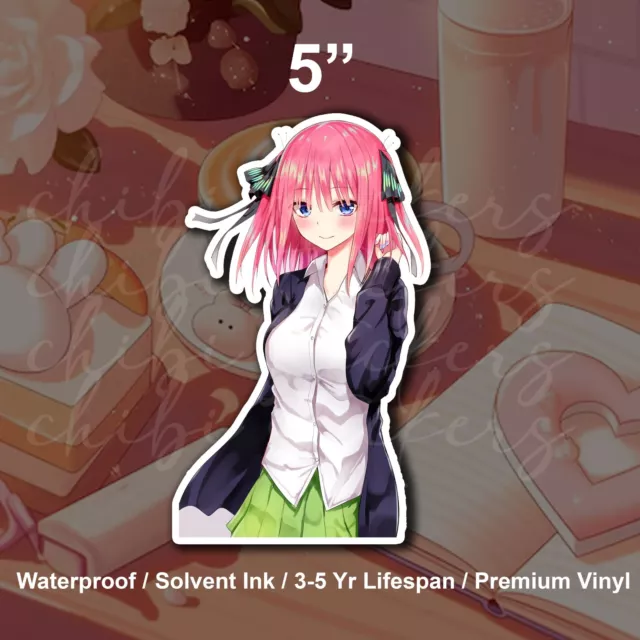 Nakano Nino School Slap Quintessential Quintuplets Car Bumper Sticker ...