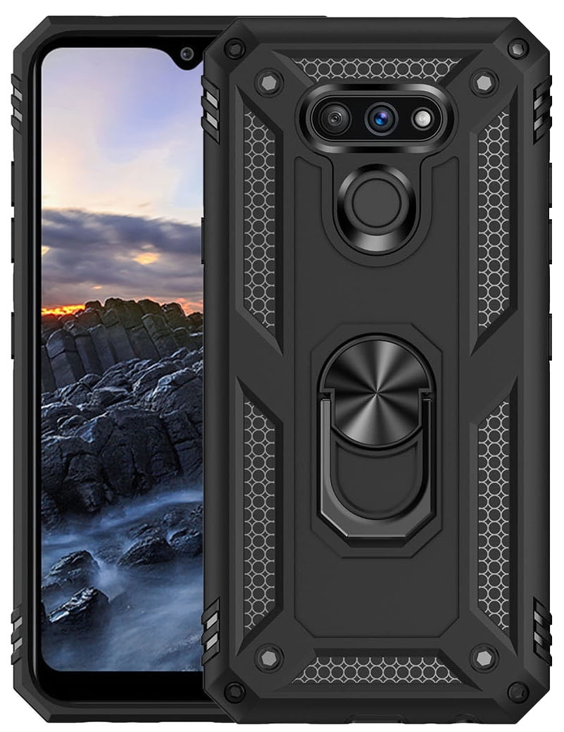 Nakedcellphone [Black Bandit Case] Flexible TPU Phone Cover with Finger ...