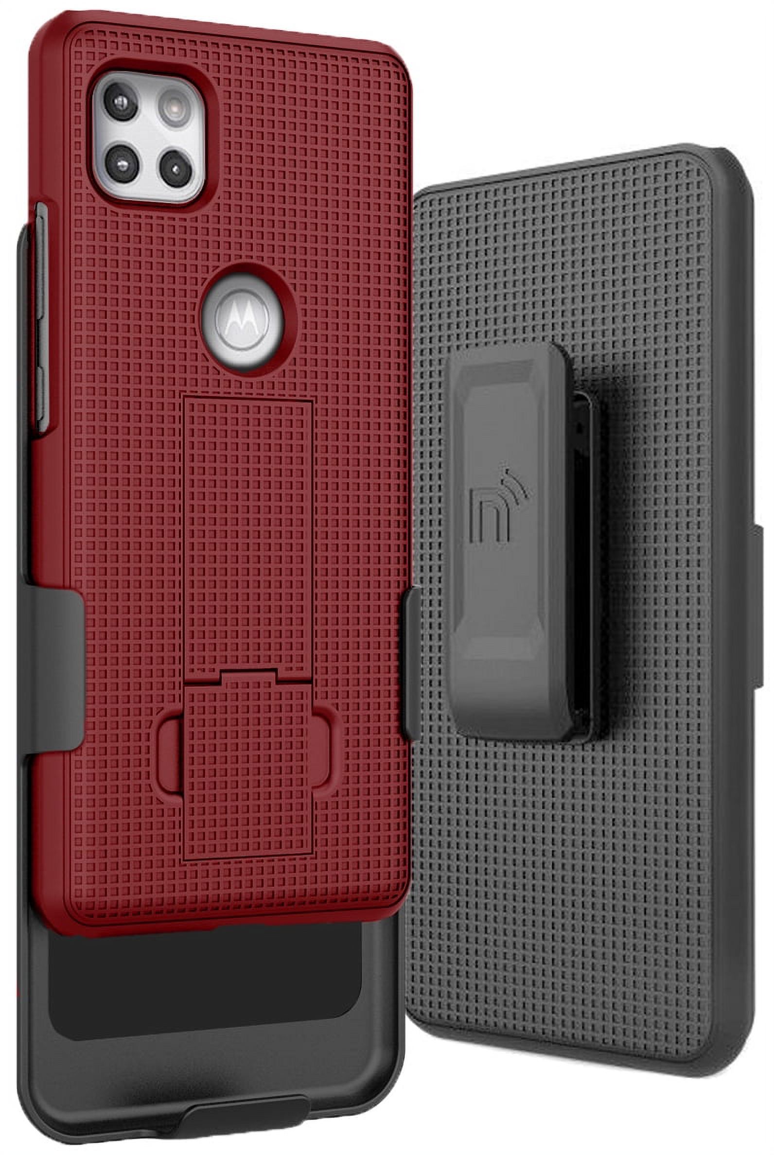 Nakedcellphone Case with Clip Compatible with Motorola One 5G Ace, Slim ...