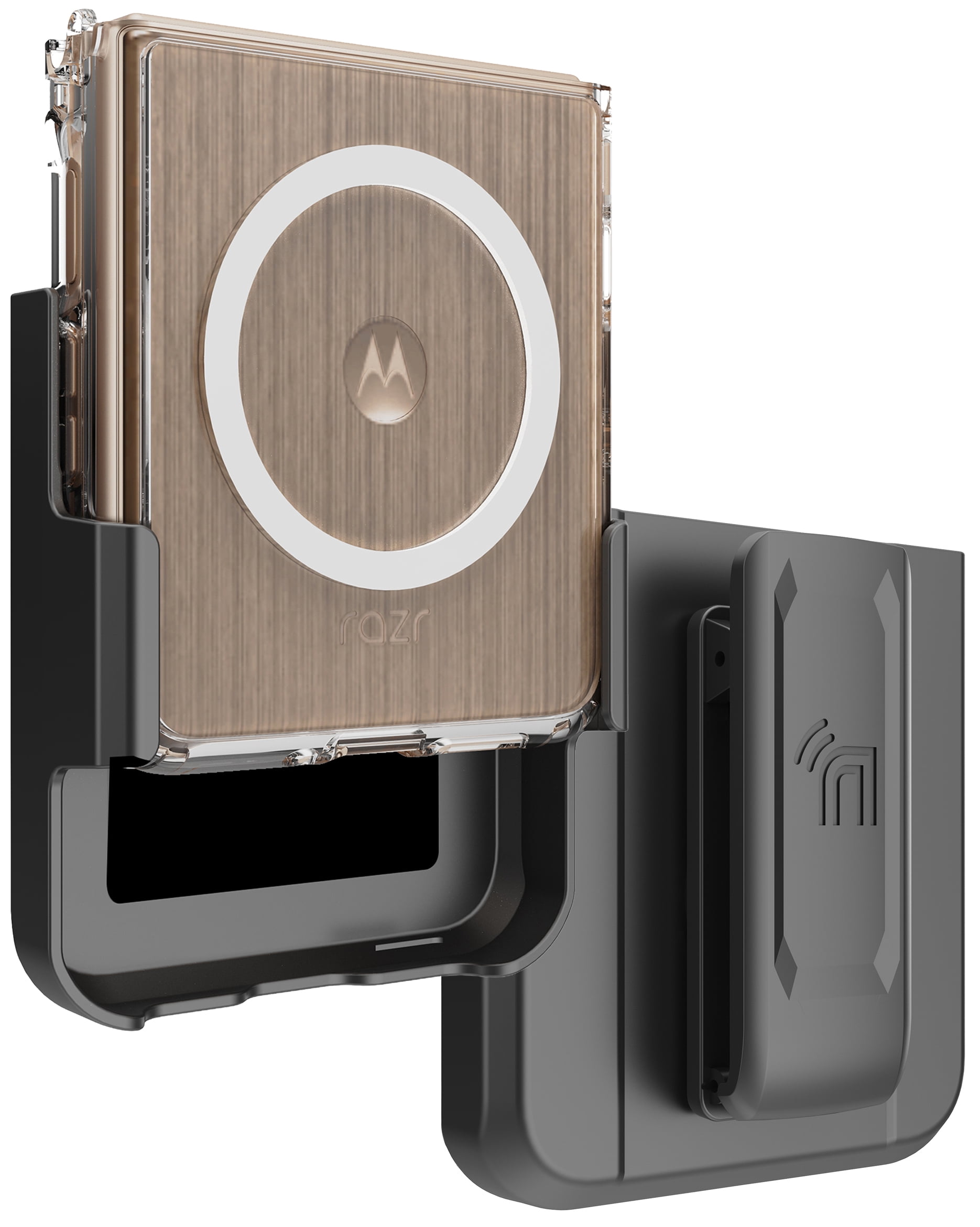 Nakedcellphone Clear Case and Belt Clip Holster Holder for Motorola ...