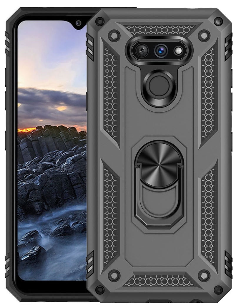 Nakedcellphone [Gray Bandit Case] Flexible TPU Phone Cover with Finger ...