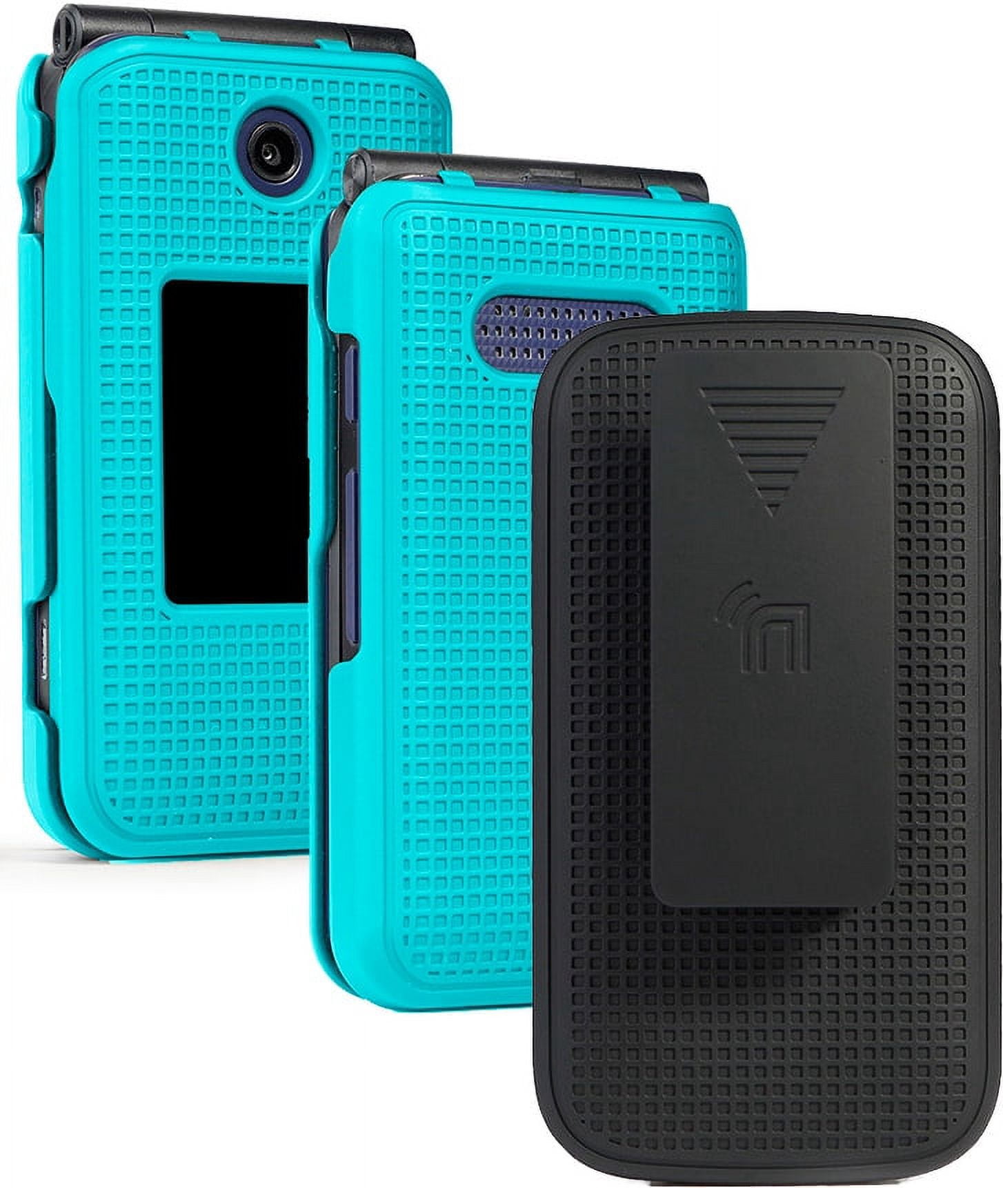 Nakedcellphone [Grid Texture] Snap-On Hard Case Cover with [Rotating ...