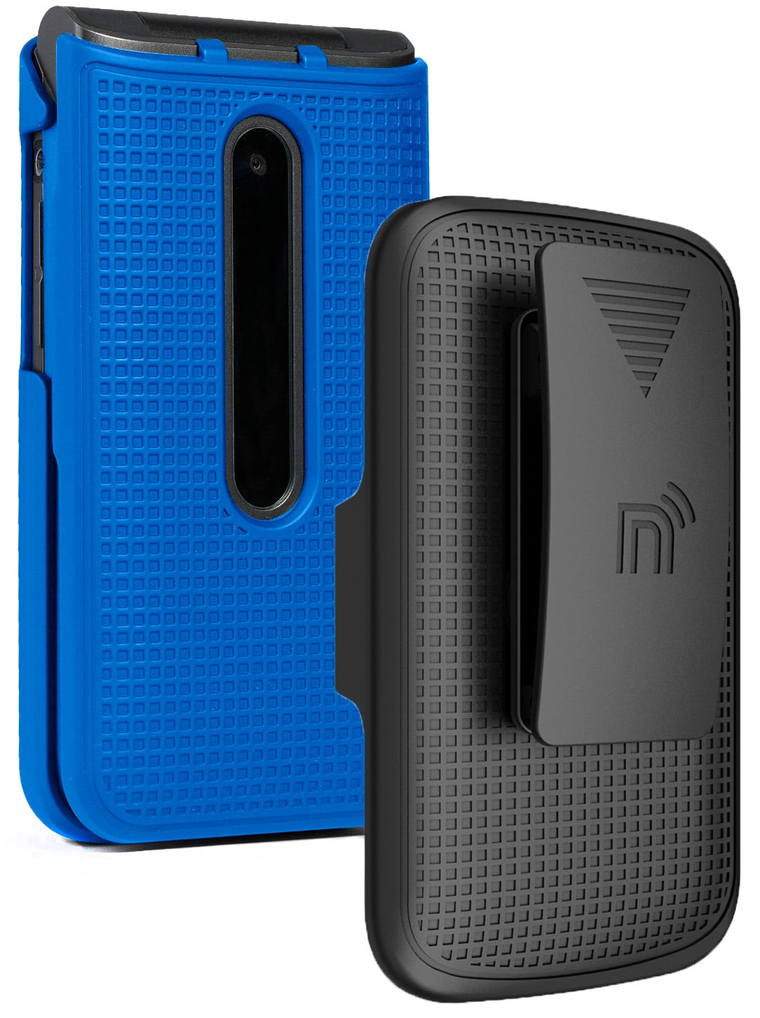 Nakedcellphone [Grid Texture] Snap-On Hard Case Cover with [Rotating ...