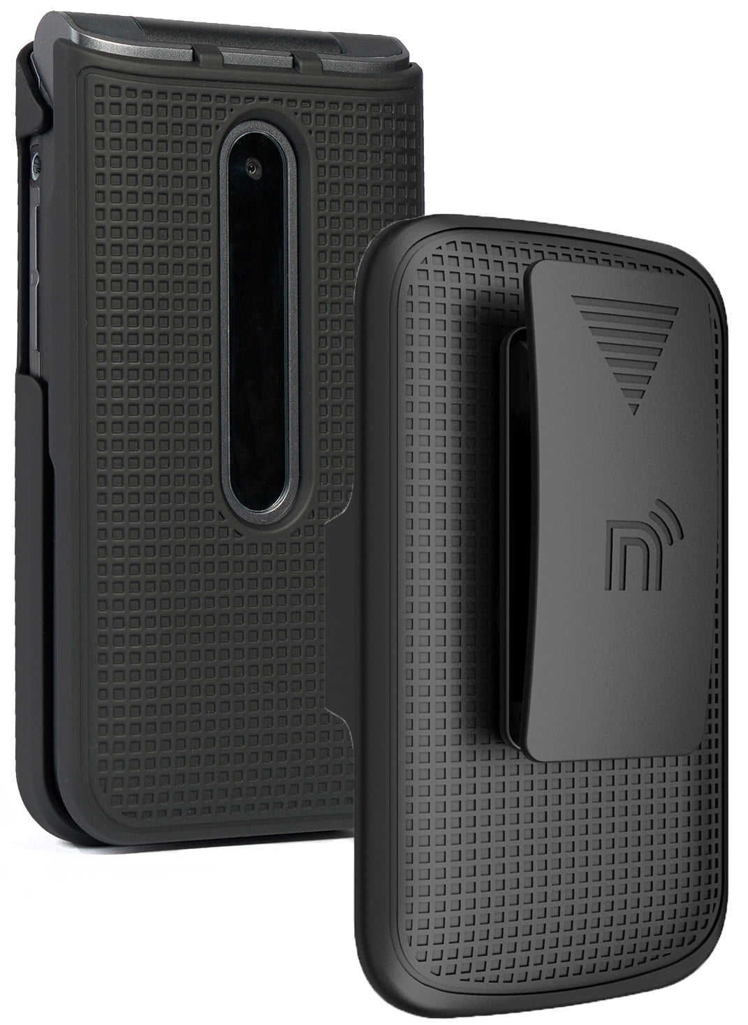 Nakedcellphone [Grid Texture] Snap-On Hard Case Cover with [Rotating ...