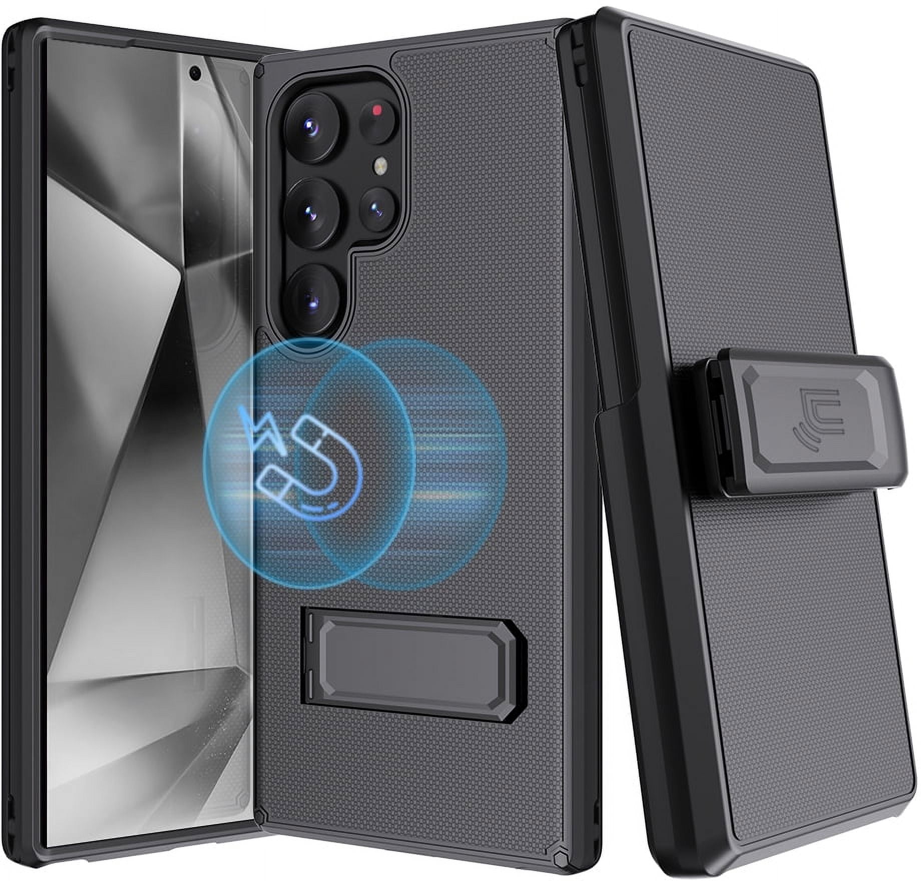 Nakedcellphone Holster Series for Samsung Galaxy S24 Ultra Case, Rugged ...