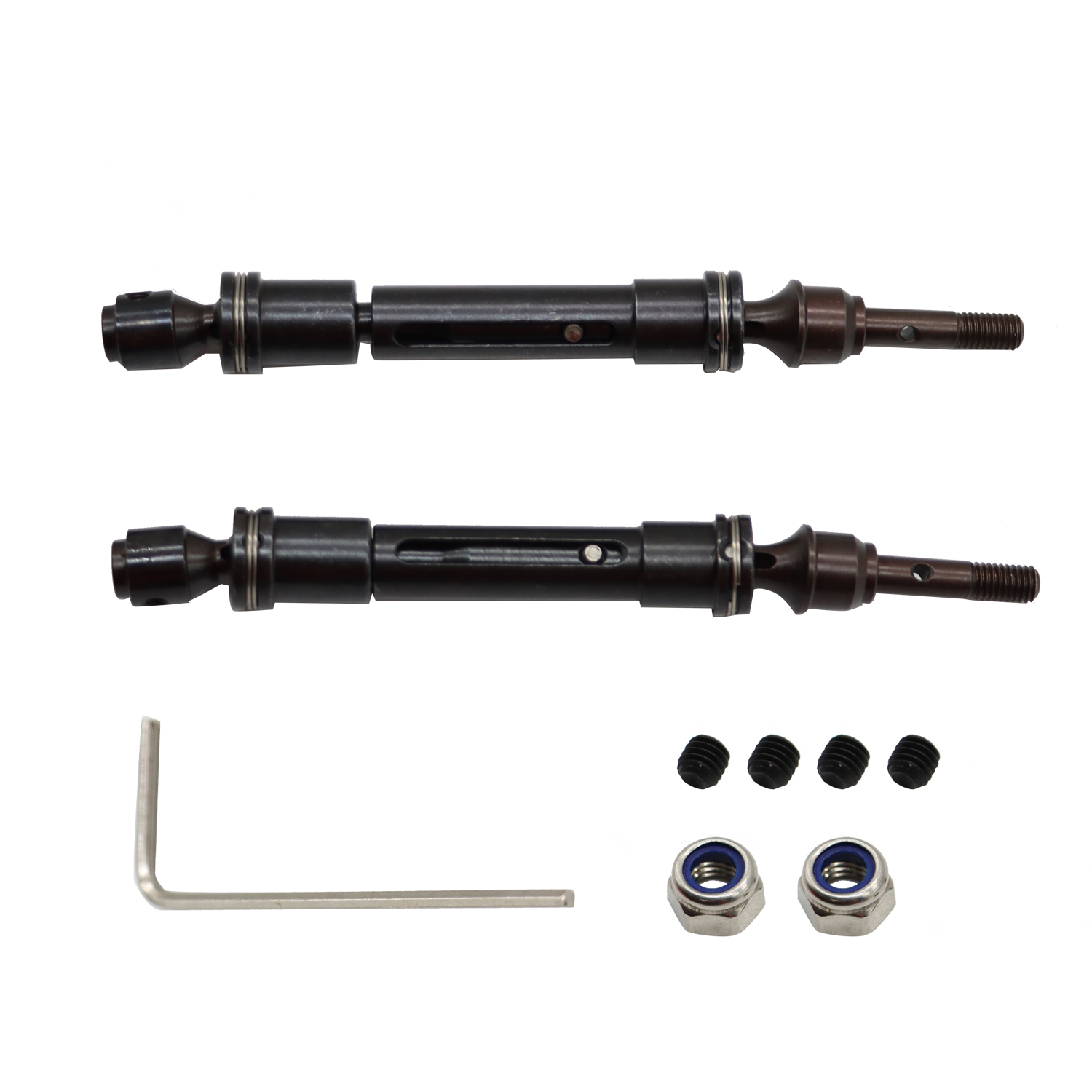 Nakkaa Universal Metal Drive Shaft Metal Front Cardan Drive Shaft CVD for Traxxas Slash Huan Qi ...