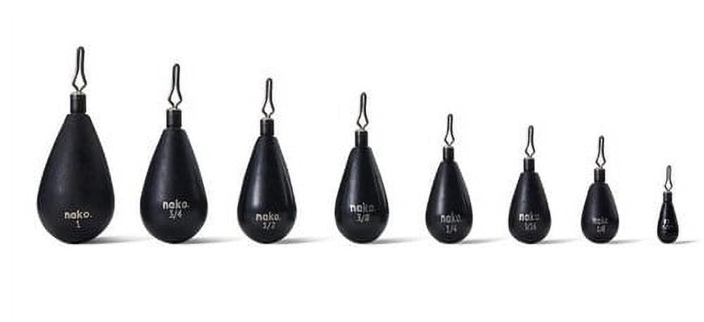Nako Tungsten Tear Drop Shot Weights - 5 Pack - Walmart.com