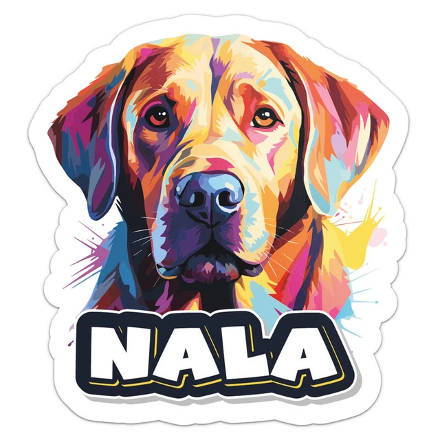 Nala Labrador Dog Sticker Phone Decal Water Bottle Stickers Car Decals ...