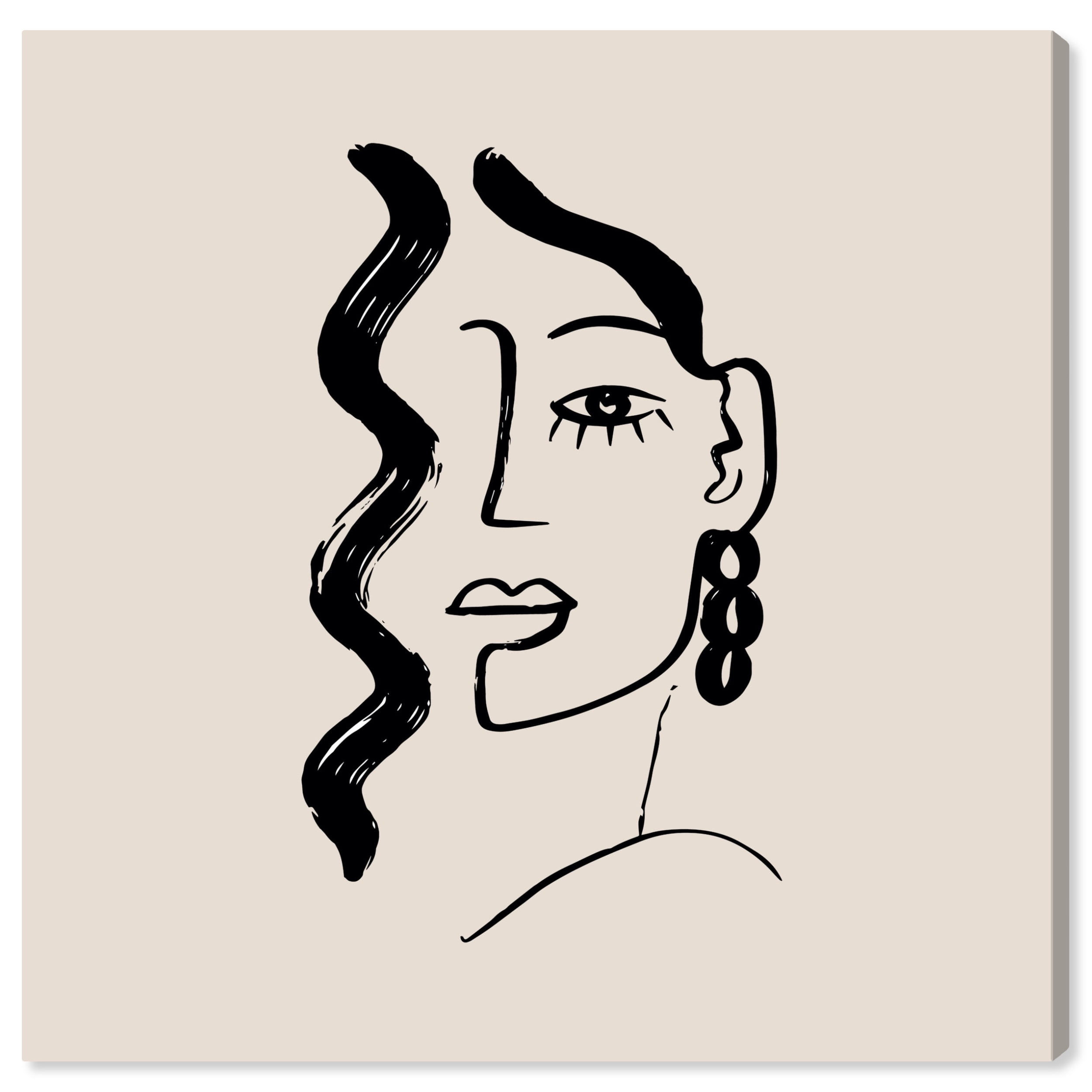 Nala People and Portraits Wall Art Print - White 20x20 - Sustainable ...