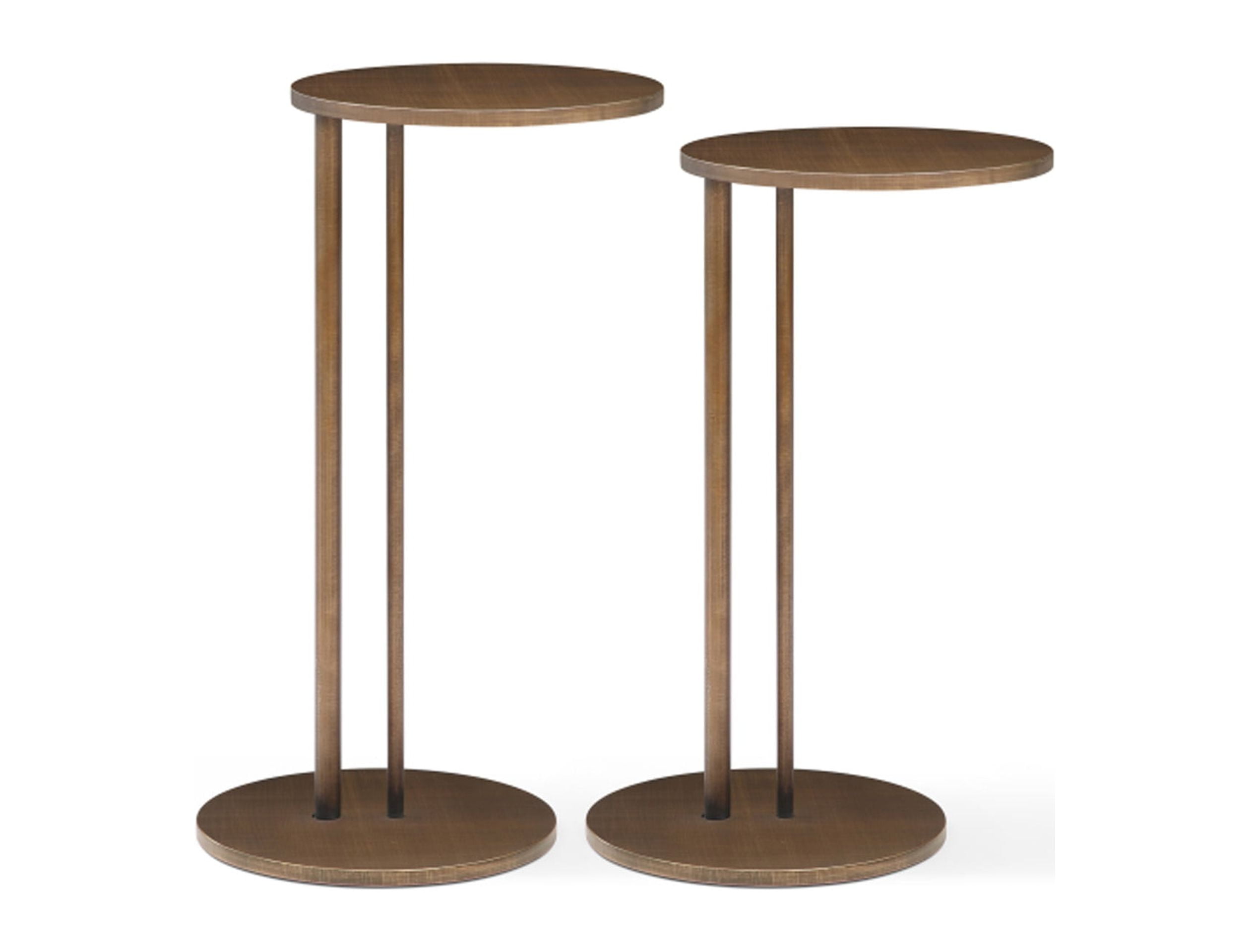 Nala Small Side Tables, Bronze Metal Top and Base - Walmart.com
