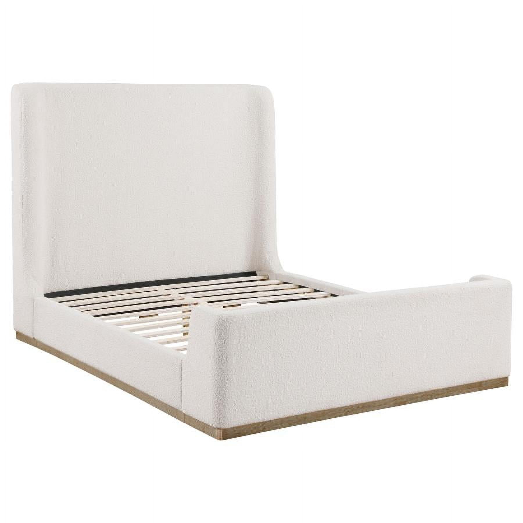Nala Upholstered Eastern King Wingback Sleigh Bed - Walmart.com