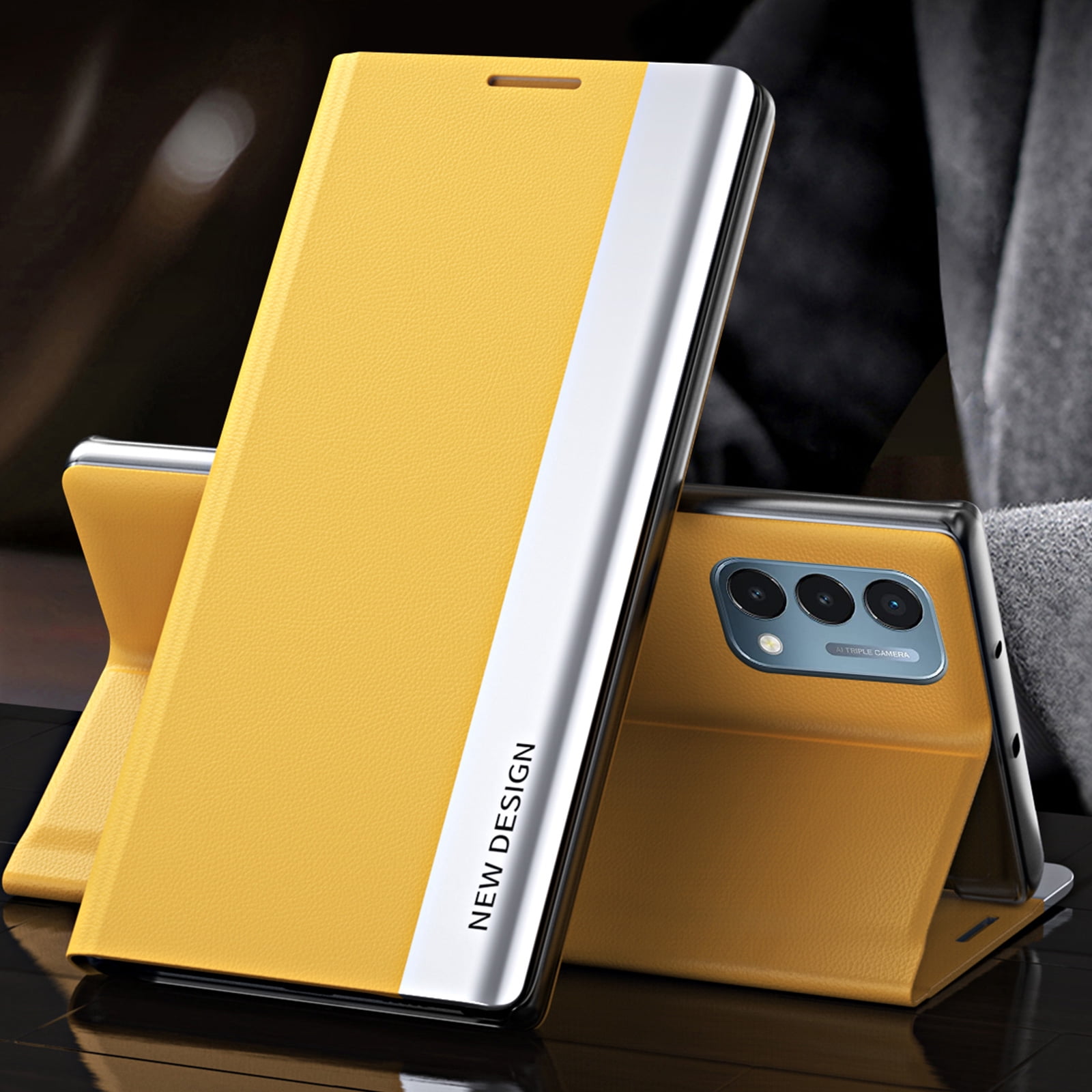 Nalacover Case for OnePlus Nord N200 5G, Luxury PU Leather Flip Folio ...