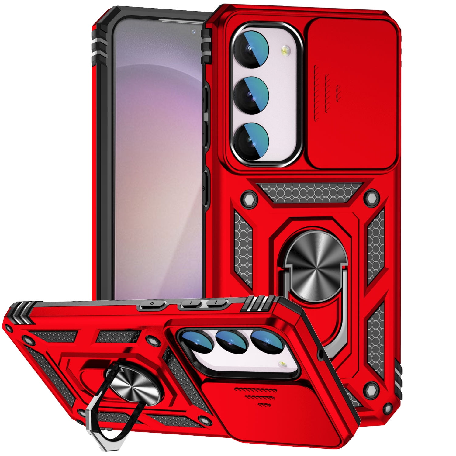 Nalacover Case for Samsung Galaxy S23 FE Heavy Duty Camera Lens Sliding ...