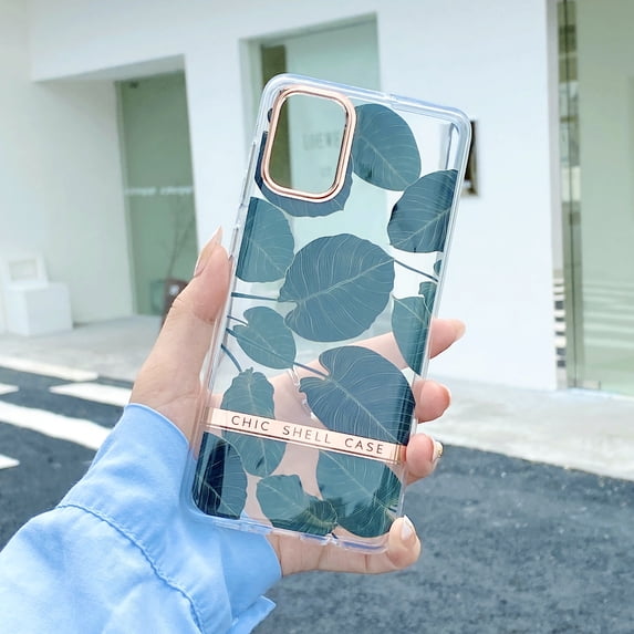 Nalacover Clear Case for Samsung Galaxy A13 5G, Nature Flower Leaf ...