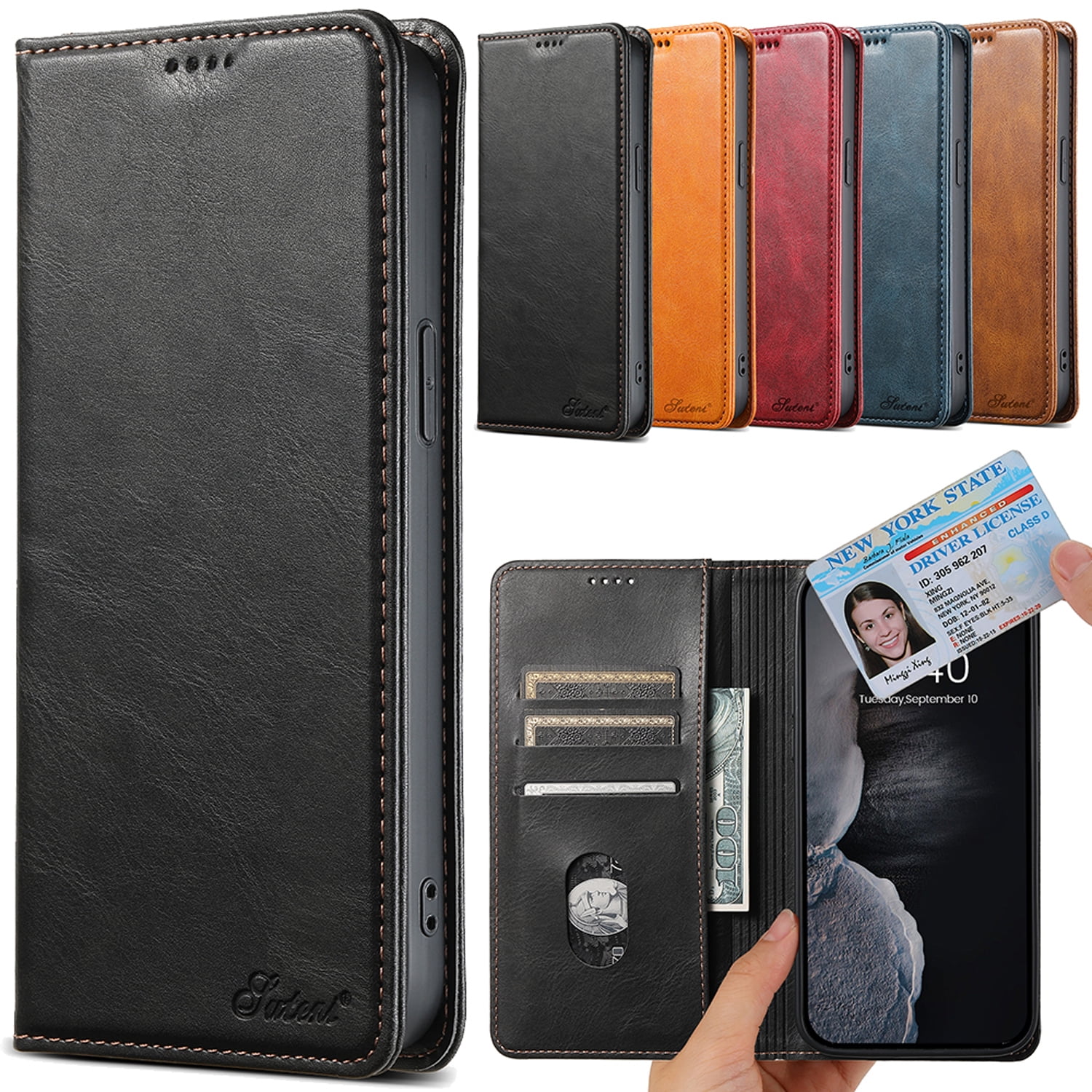 Nalacover for Samsung Galaxy S24 Wallet Case, Magnetic Closure Purse ...