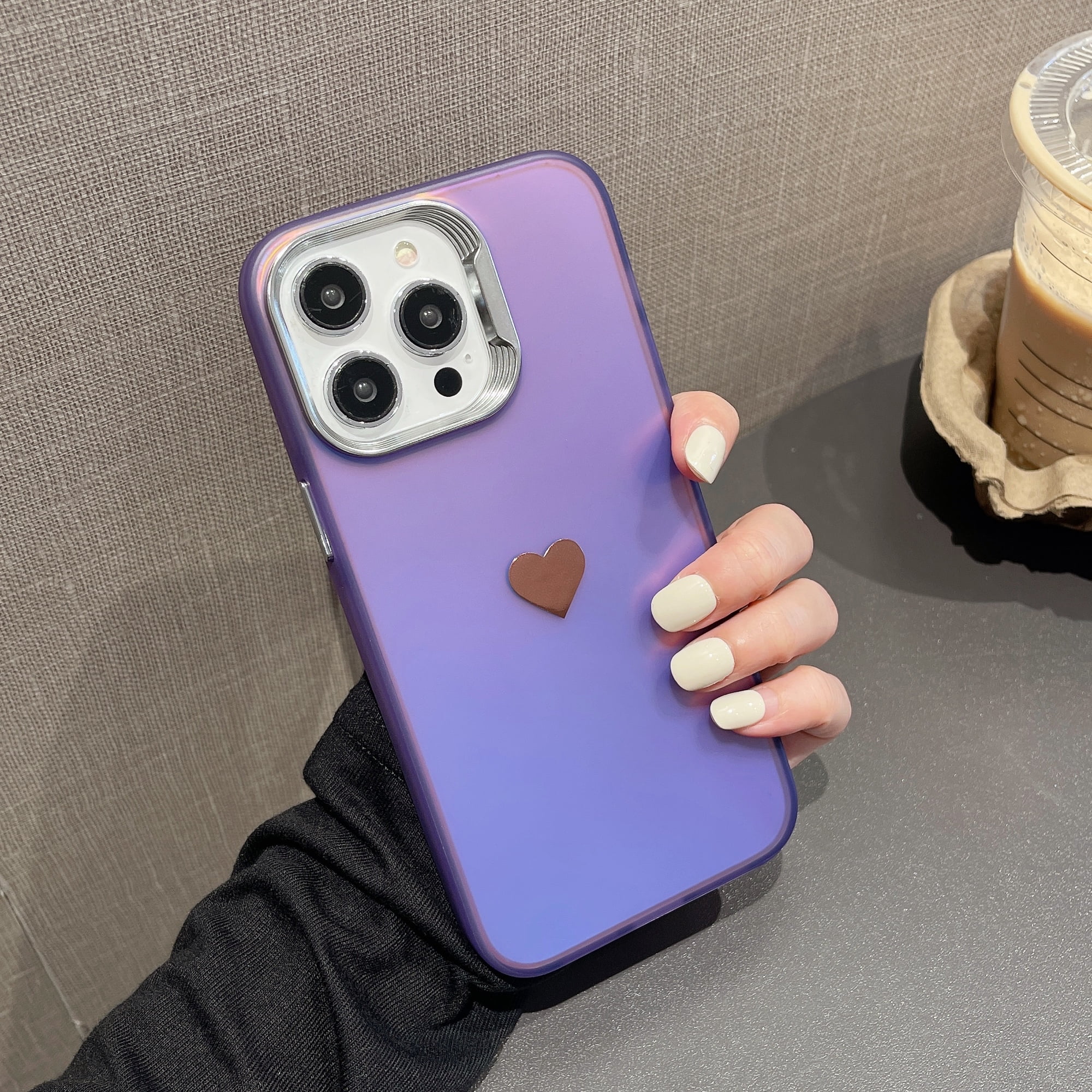 Nalacover Slim Case for iPhone 13 Pro, Love Heart Pattern Translucent ...