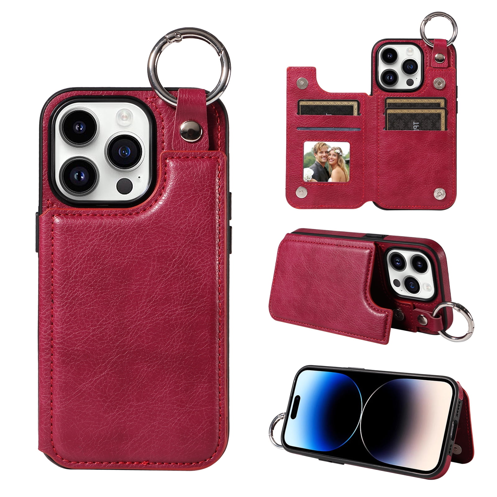 Nalacover for iPhone 14 Pro Max Wallet Case with Card Slots & Metal ...