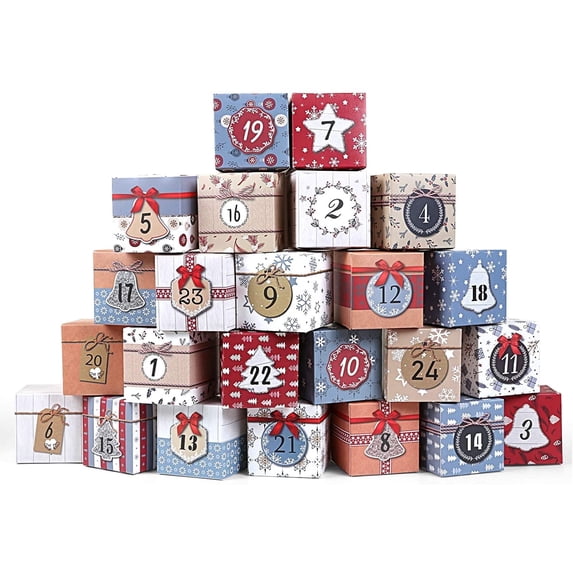 Naler 24 Days Christmas Gift Boxes Advent Calendar 2025 for Kids Adults ...