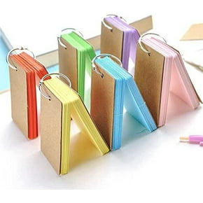 Office Supplies Flash Card Ring Binders for Study and Organization